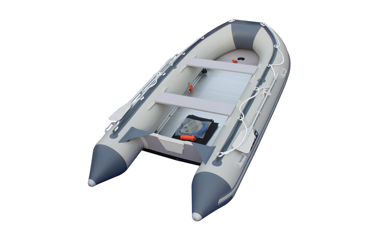 Boatify 14.1ft Inflatable Boat Raft Fishing Dinghy Pontoon Boat Kayak ...